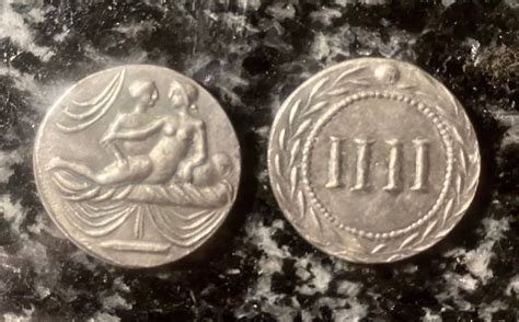 Ancient Roman Empire Spintria Brothel Antique Coin Sexual Position Multiple Styles To Choose