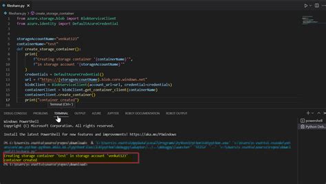 Python Cant Create Blob Container This Request Is Not Authorized To