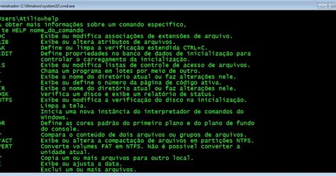 Editando O Prompt De Comando Do Windows Cmd Terminal De Informação