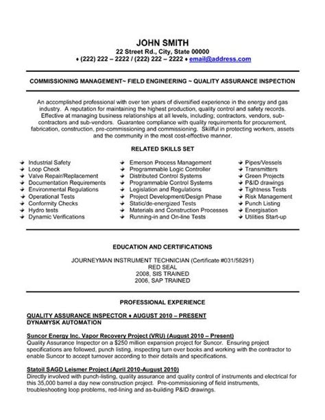 Resume Qa Qc Enginer Civil