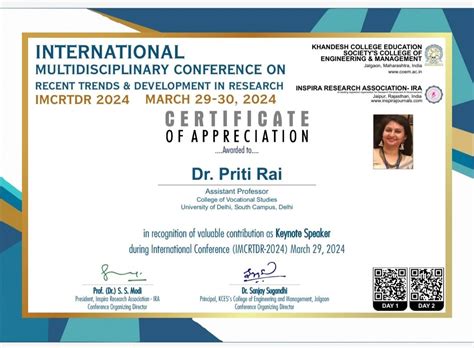 Thank You Prof Modi Drpriti Rai