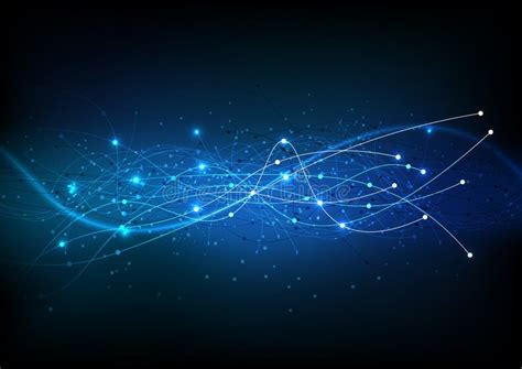 Vector Background Abstract Technology Communication Data Science Stock Vector Illustration Of