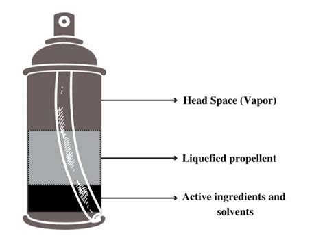 Schematic Diagram Of Typical Aerosol Fragrance Spray Can Download