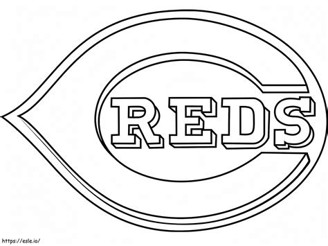 Cincinnati Reds Logo Coloring Page