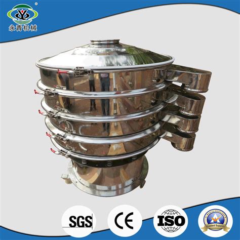 Rotary Circular Flax Coca Flower Seeds Vibration Screen Sieving Machine