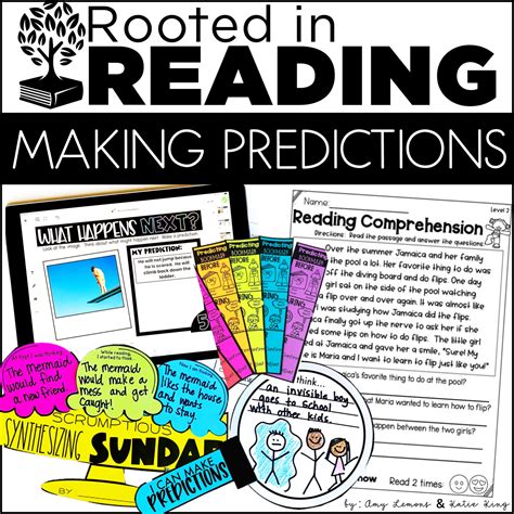 Reading Activities For Making Predictions And Synthesis Amy Lemons