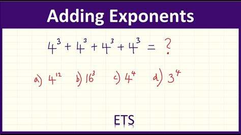 Can You Add Numbers With Exponents YouTube