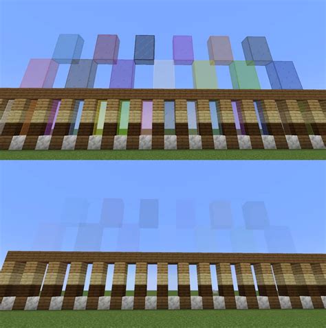 Invisible Glass Reduced Opacity Colored Glass Bird Vision Minecraft