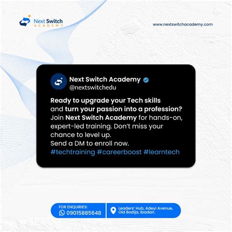 Learn Tech Skills With Next Switch Academy Next Switch Academy Posted On The Topic Linkedin