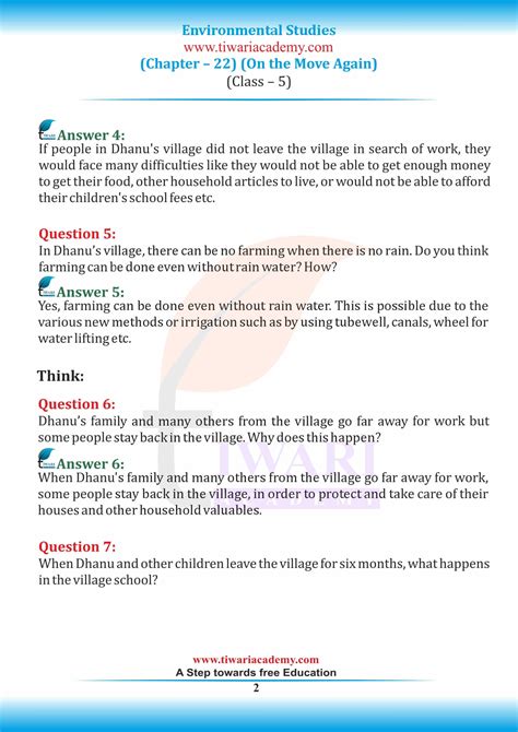 NCERT Solutions For Class EVS Chapter In Hindi And English Medium