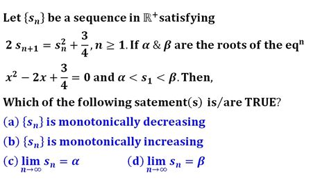 Master Monotonic And Bounded Sequence In Real Analysis For Iit Jam Youtube