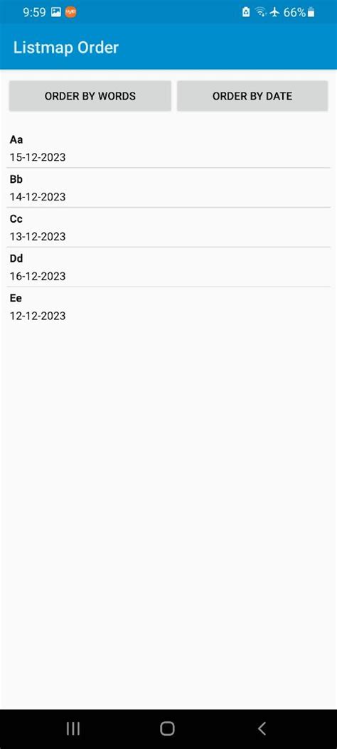 Sketchub • Listmap Order By Words And Date