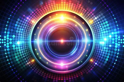 Dynamic Visual Symphony A Futuristic Circular Audio Equalizer For