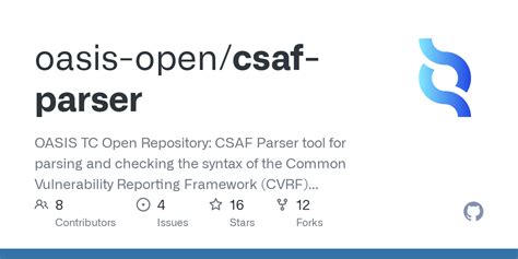 Github Oasis Opencsaf Parser Oasis Tc Open Repository Csaf Parser