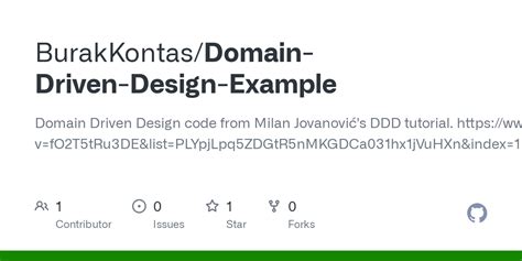 Github Burakkontasdomain Driven Design Example Domain Driven Design Code From Milan