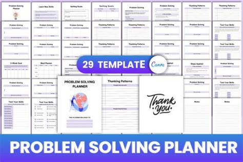 Problem Solving Planner Canva Interior Graphic By Munjixpro · Creative