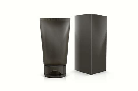 흰색 배경에 격리 된 포장 모형이있는 빈 화장품 튜브 3d 렌더링 디자인 요소에 적합합니다 건강관리와 의술에 대한 스톡 사진 및 기타 이미지 Istock