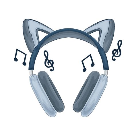 Illustration Of Cat Ear Headphone 46596906 Vector Art At Vecteezy
