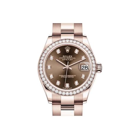 Rolex Datejust 31 278285 Chocolate Dial 18 Ct Everose Gold 310 Mm