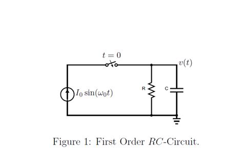 Solved 4 Consider An Rc Circuit Driven By A Sinusoidal
