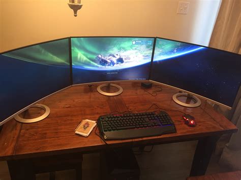 Curved Monitor Gaming Setup At Tina Taylor Blog