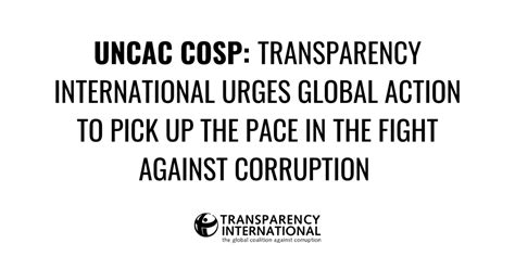 Uncac Cosp Transparency International Urges…