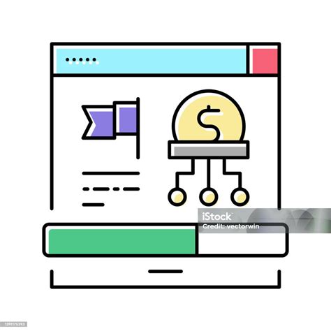 크라우드 펀딩 비즈니스 직업 색상 아이콘 벡터 일러스트레이션 0명에 대한 스톡 벡터 아트 및 기타 이미지 0명 개발 계획