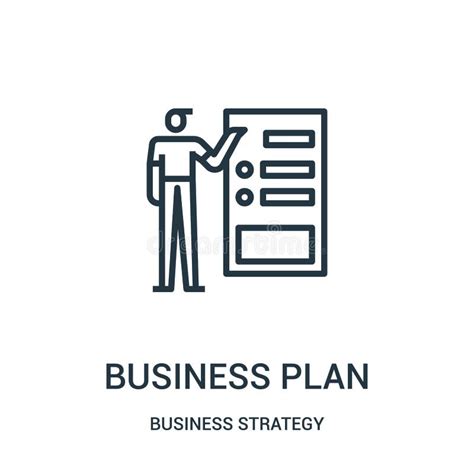 Business Plan Icon Vector From Business Strategy Collection Thin Line Business Plan Outline