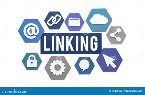 Linking Internet Connection Website Concept Stock Image Image Of