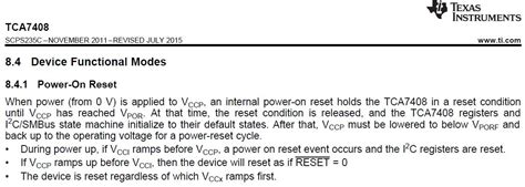 Tca7408 Power Onoff Sequence Interface Forum Interface Ti E2e Support Forums