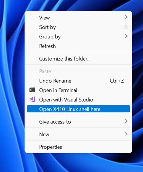 Opening A Genuine Linux Terminal Emulator Directly From File Explorer X Dev