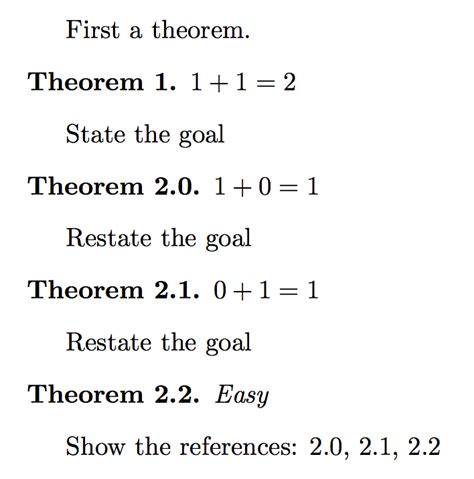 Math Mode Revisions Of A Theorem Where Numbering Goes 20 2122