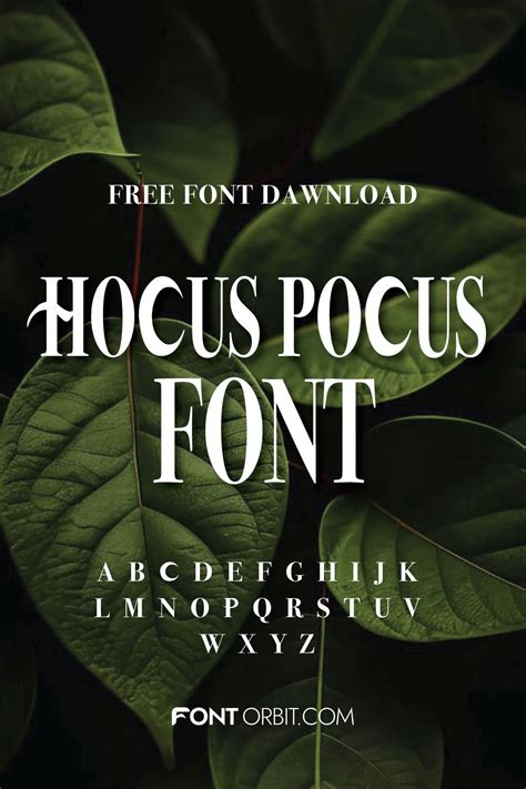 Hocus Pocus Font Free Download Hocus Pocus Font Style Hocus Pocus