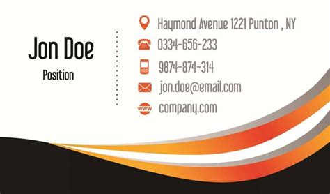 Free Name Card Template Word Excel Formats Free Name Card Template Word Excel Formats