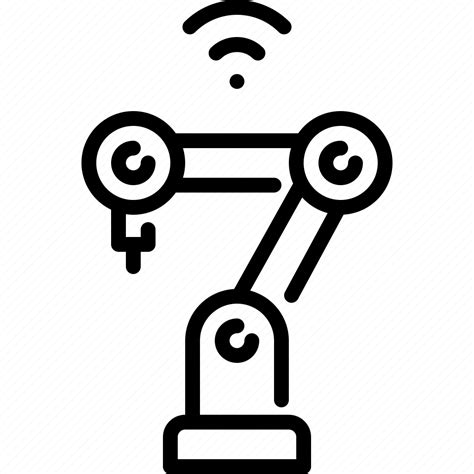 Ai Tech Technology Factory Automation Manufacture Robot Arm Icon Download On Iconfinder