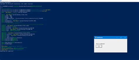 PowerShell Output Notifications Flag Items