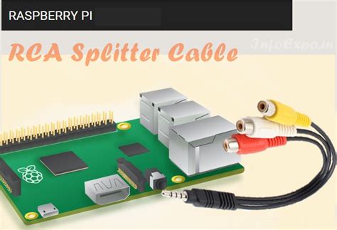 Raspberry Pi 2 Model Bb Audio Rca Splitter For Video Audio Seperate