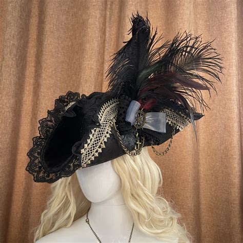 Pirate Captain Hat With Feather