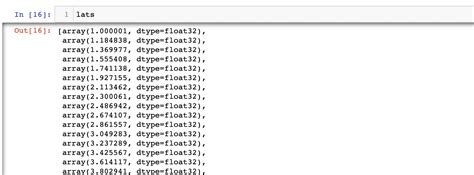 Python How To Create Array Of Latitude Given Latitude As A Function Of Coordinates X And Y