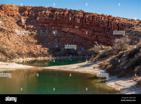 Bottomless Lakes State Park In New Mexico Along The Pecos River Stock