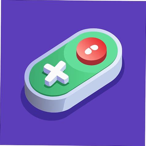 On Off Toggle Switch Interface Buttons Tick Check Mark And Cross Mark