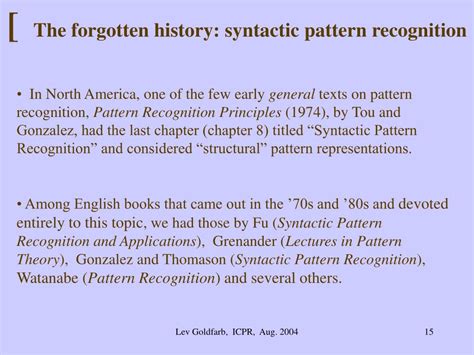 PPT Pattern Representation The Future Of Pattern Recognition PowerPoint Presentation ID