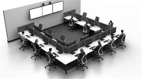 Flexibility Of Office Workstation Desk Clusters Archives Office