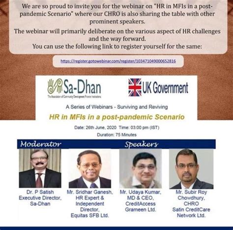 Subir Roy Chowdhury On Linkedin Eagerly Looking Forward To Be Part Of This Webinar