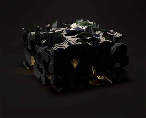 A Voxel Terrain Generation Test In Rhinograsshopper Using 3d Simplex