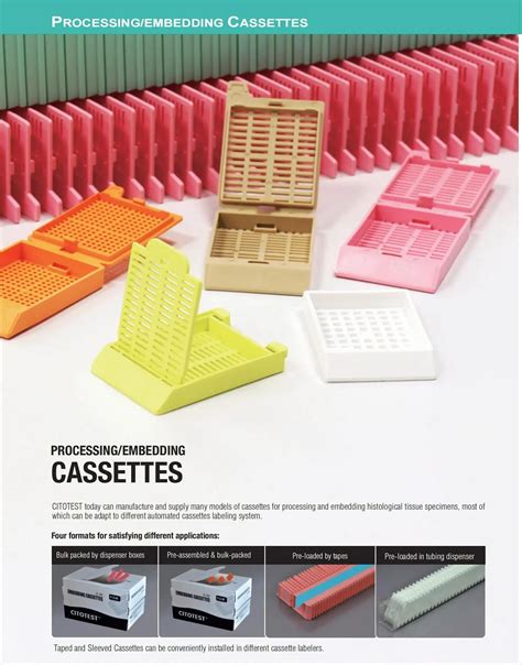 Consumable Plastic Tissue Histology Biopsy Embedding Cassette For