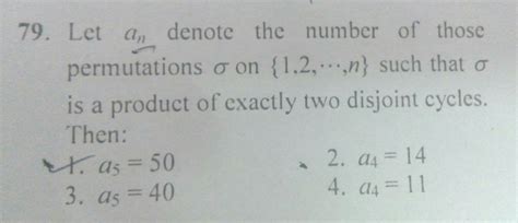 Abstract Algebra Multiple Correct Question Based On Permutation Group