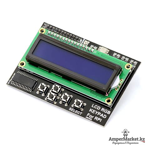 Модуль экрана с кнопками Lcd Rgb Keypad для Rpi Ampermarket Kz