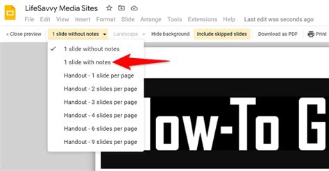 How To Print Google Slides With Notes