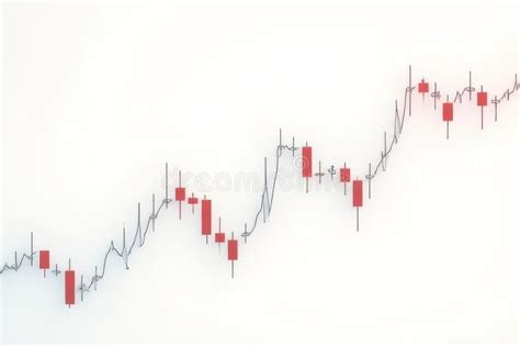 simple moving average line chart stock illustration illustration of
